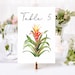 Printable Tropical Table Numbers, Tropical Flower Table Numbers, Beach ...