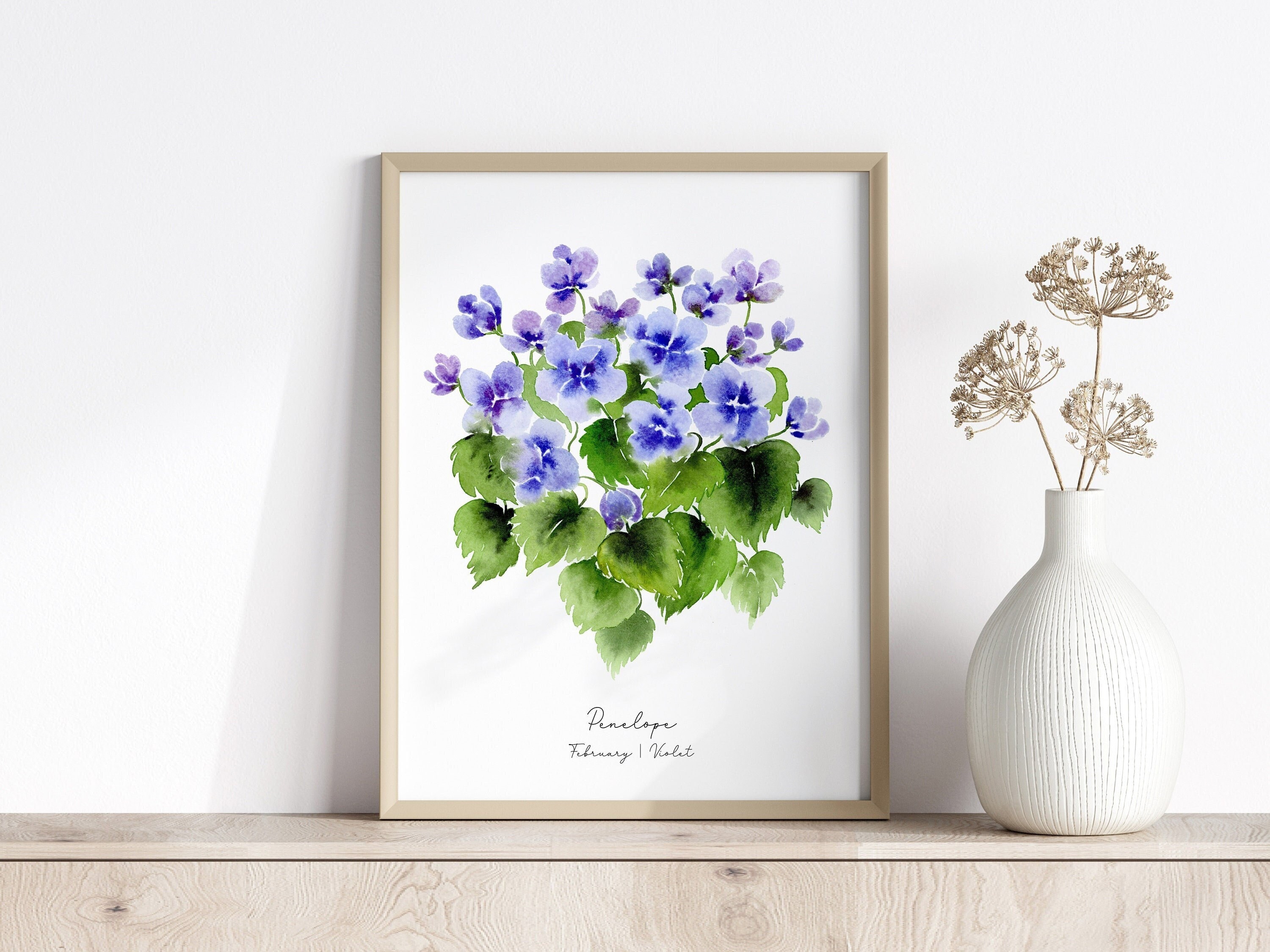 Violets Painting