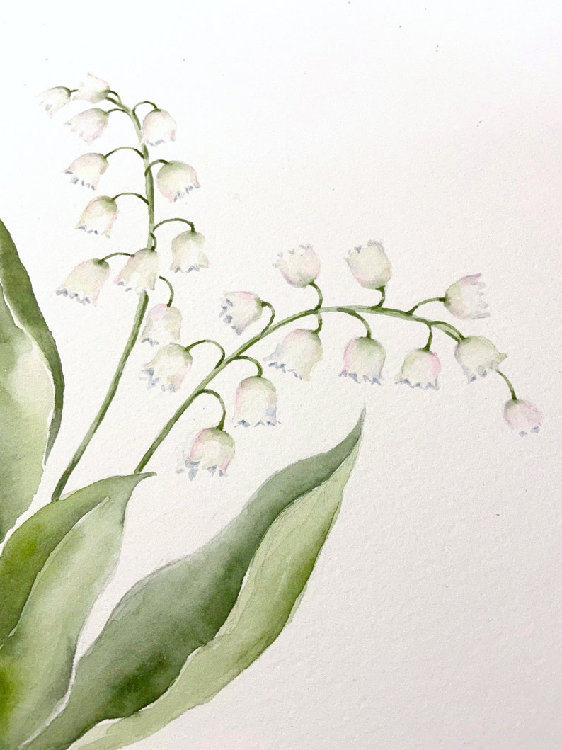 May Birth Flower Print Personalized Birth Flower Art Lily of - Etsy