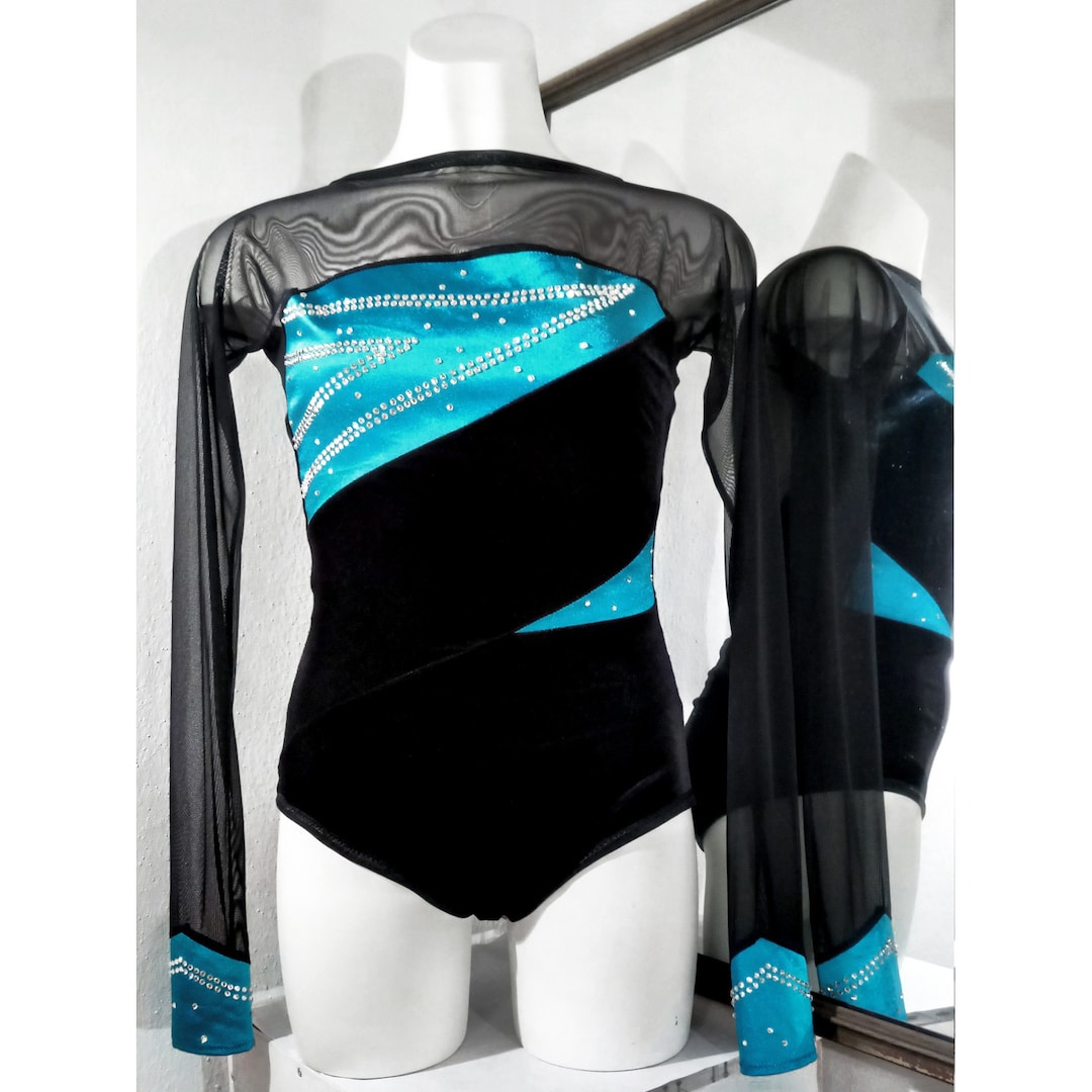Leotard jolanda, Metallic Blue, Black, Blue, Beautifully Best Raced ...