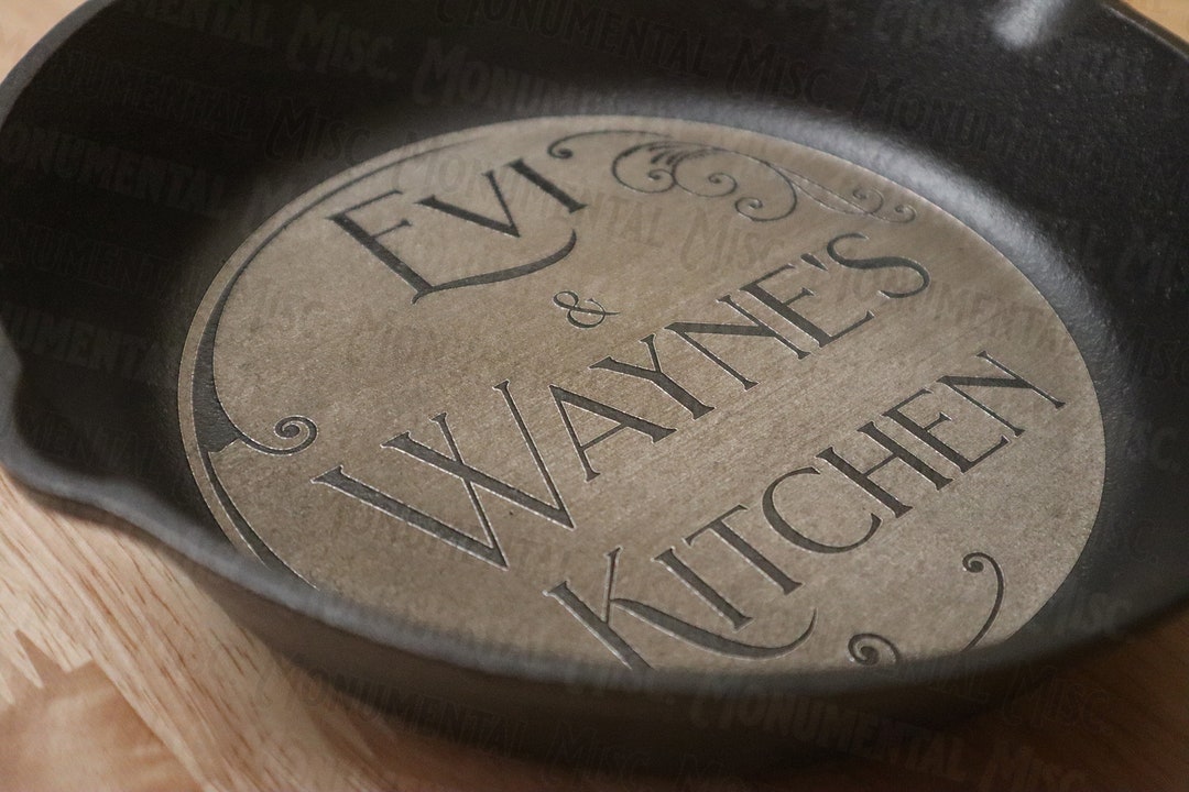 Custom Engraved Cast Iron Pan 9 Inch - Etsy