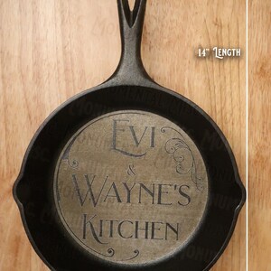 Custom Engraved Cast Iron Pan 9 Inch - Etsy