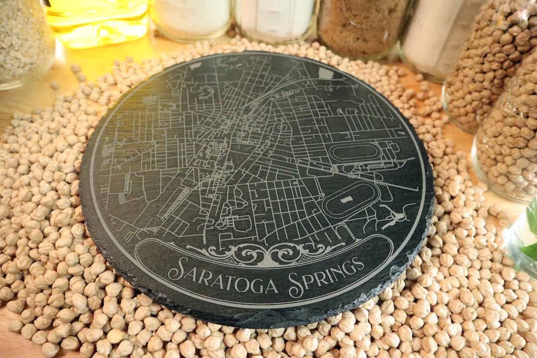 12 Inch Custom Map Engraved Slate Cheese Platter - Etsy