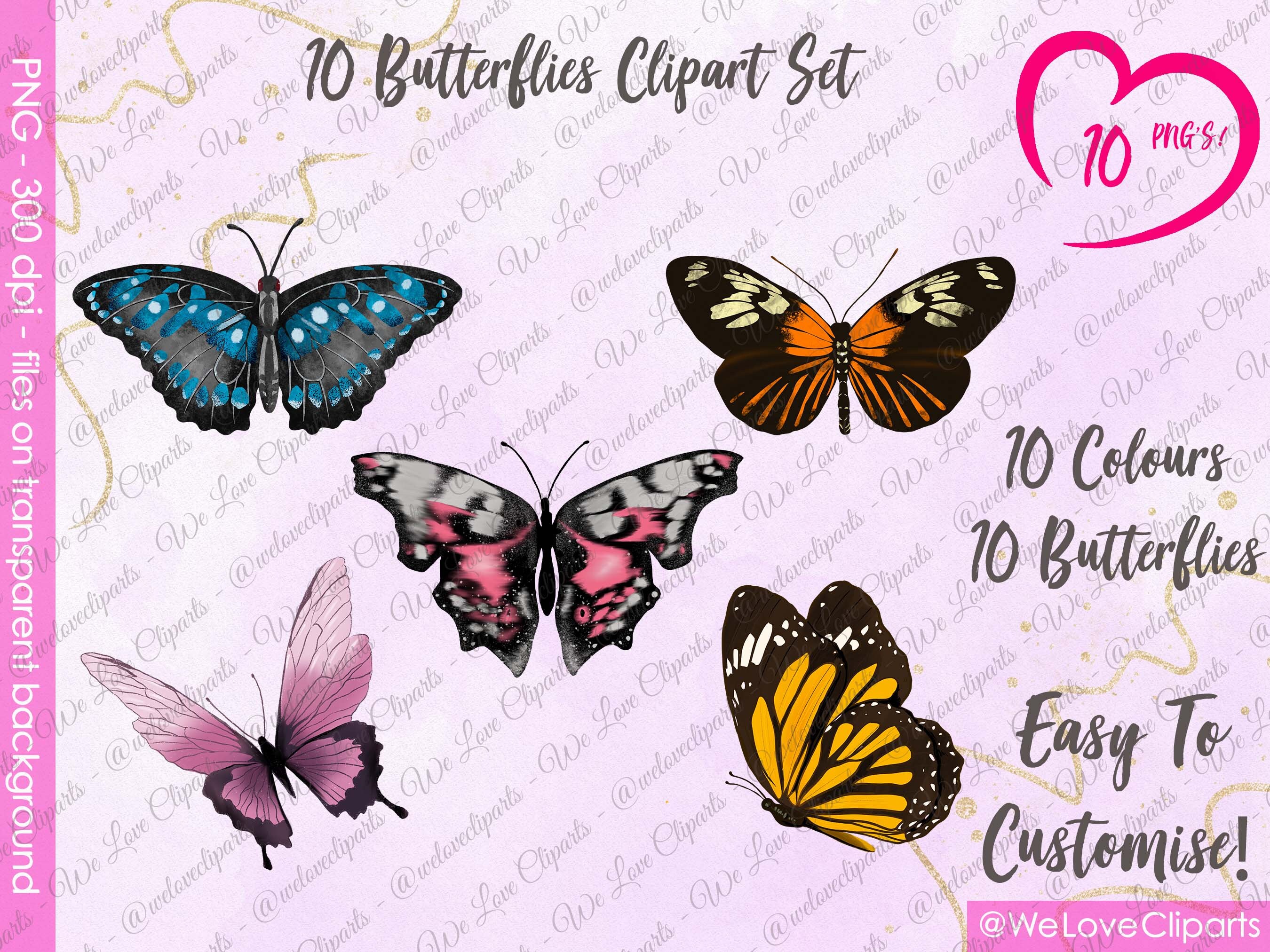 Butterfly SVG Digital Download and Commercial Use WLC091 | Etsy