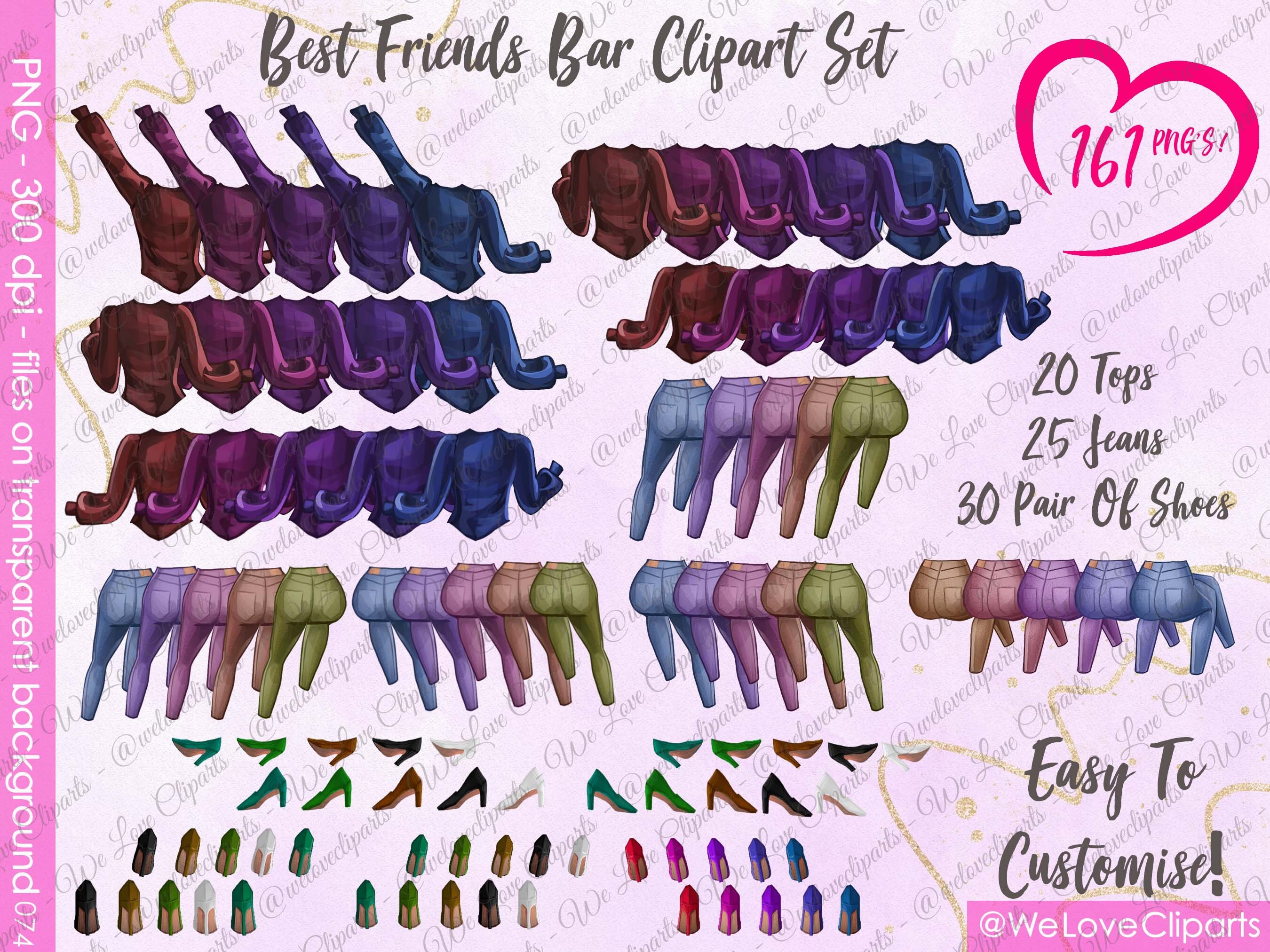 Bar Clipart: Best Friends Bar Scene Sisters SVG Party Svg - Etsy UK