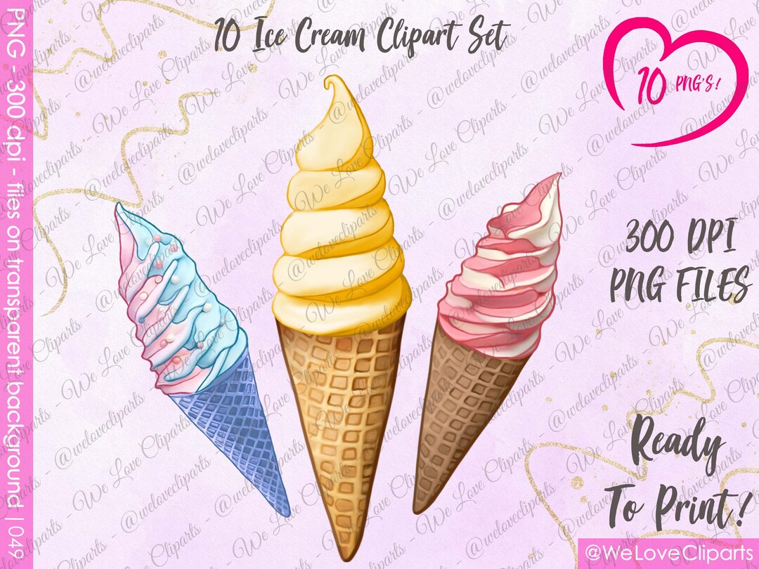 Food Clipart: Ice Cream Clipart for Personalised Best Friend ...