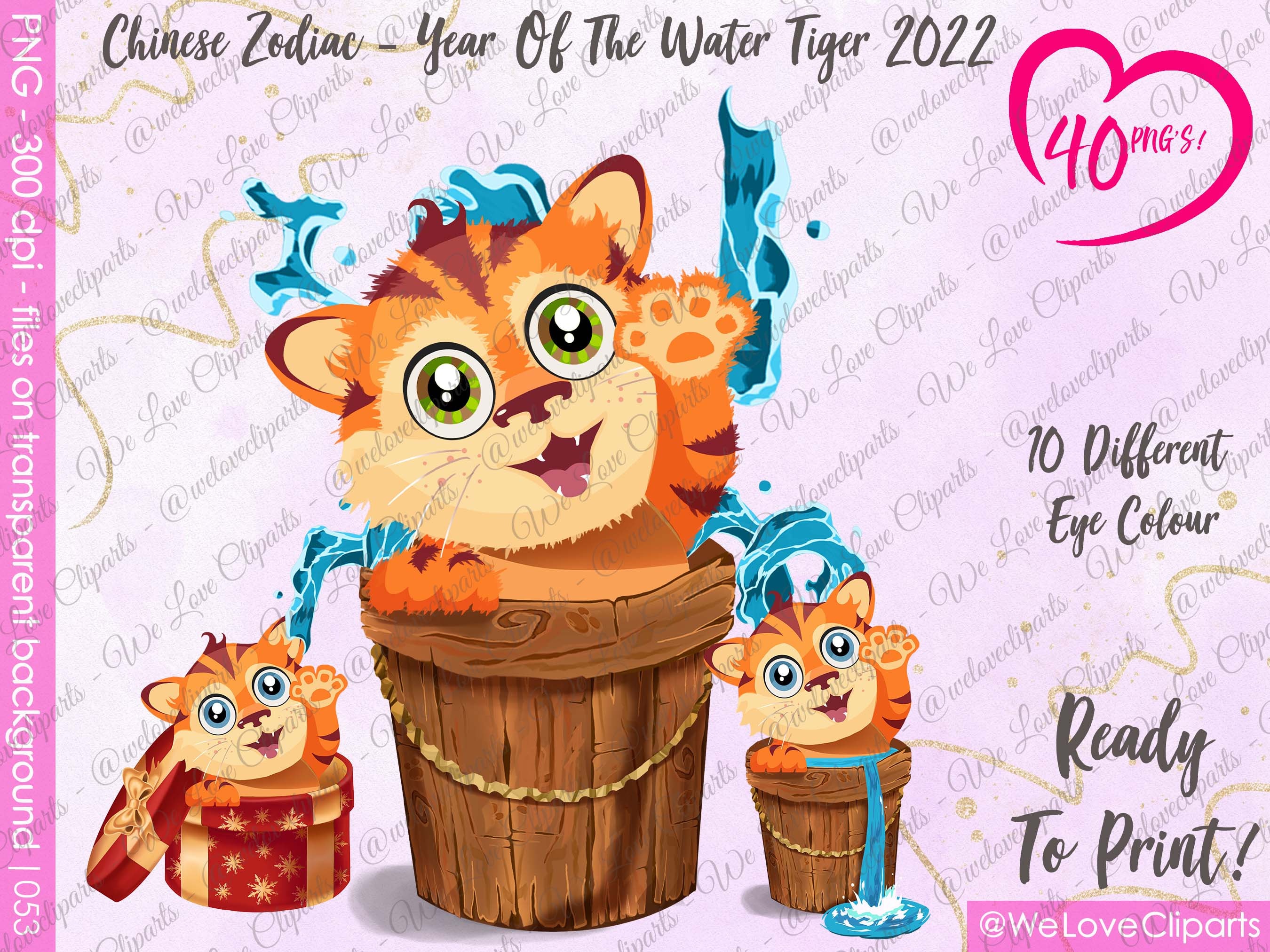 Year of the Tiger 2022: Tiger SVG Chinese Zodiac SVG Cute - Etsy