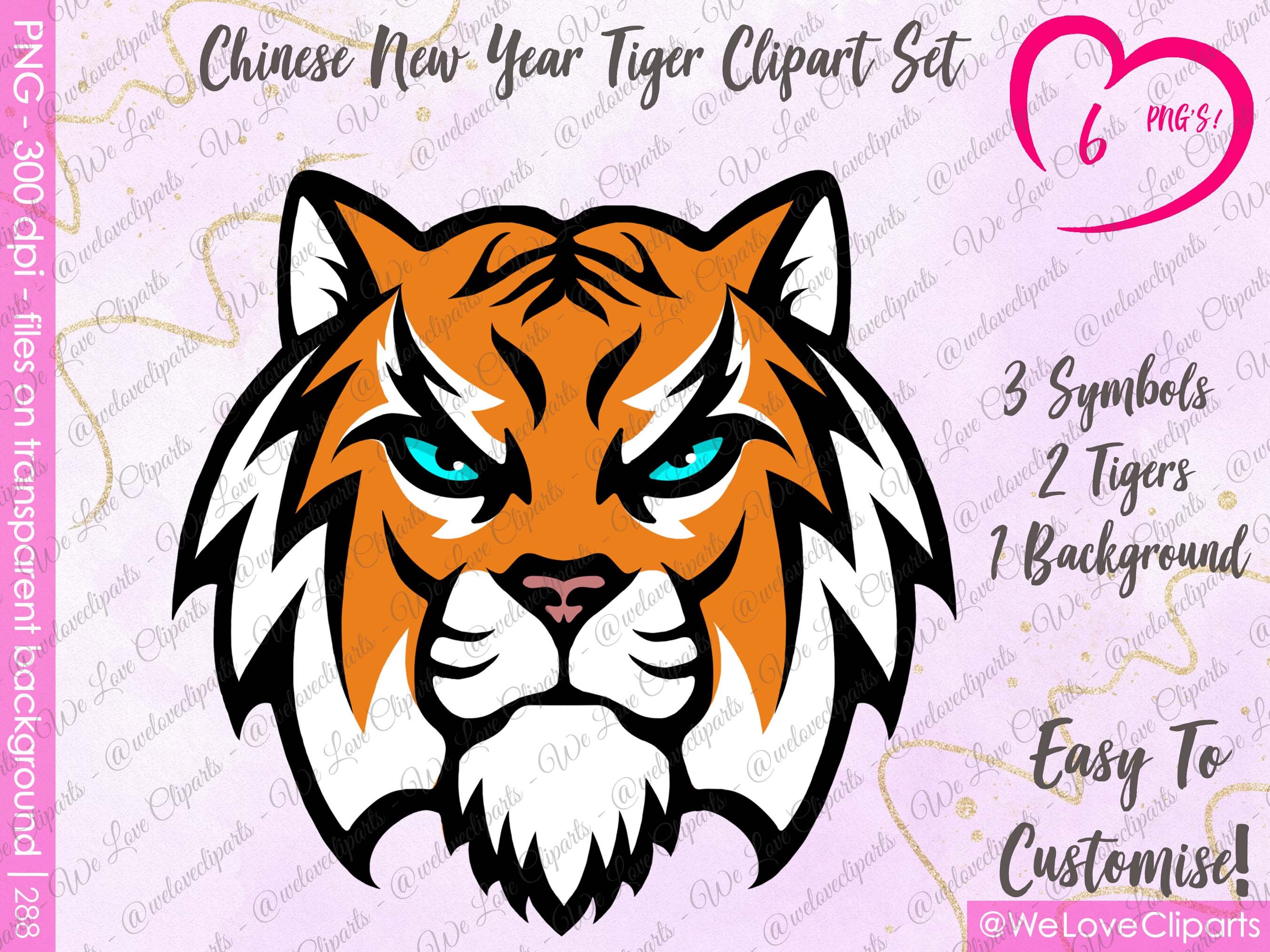 Year of the Tiger 2022: Tiger SVG Chinese Zodiac SVG - Etsy