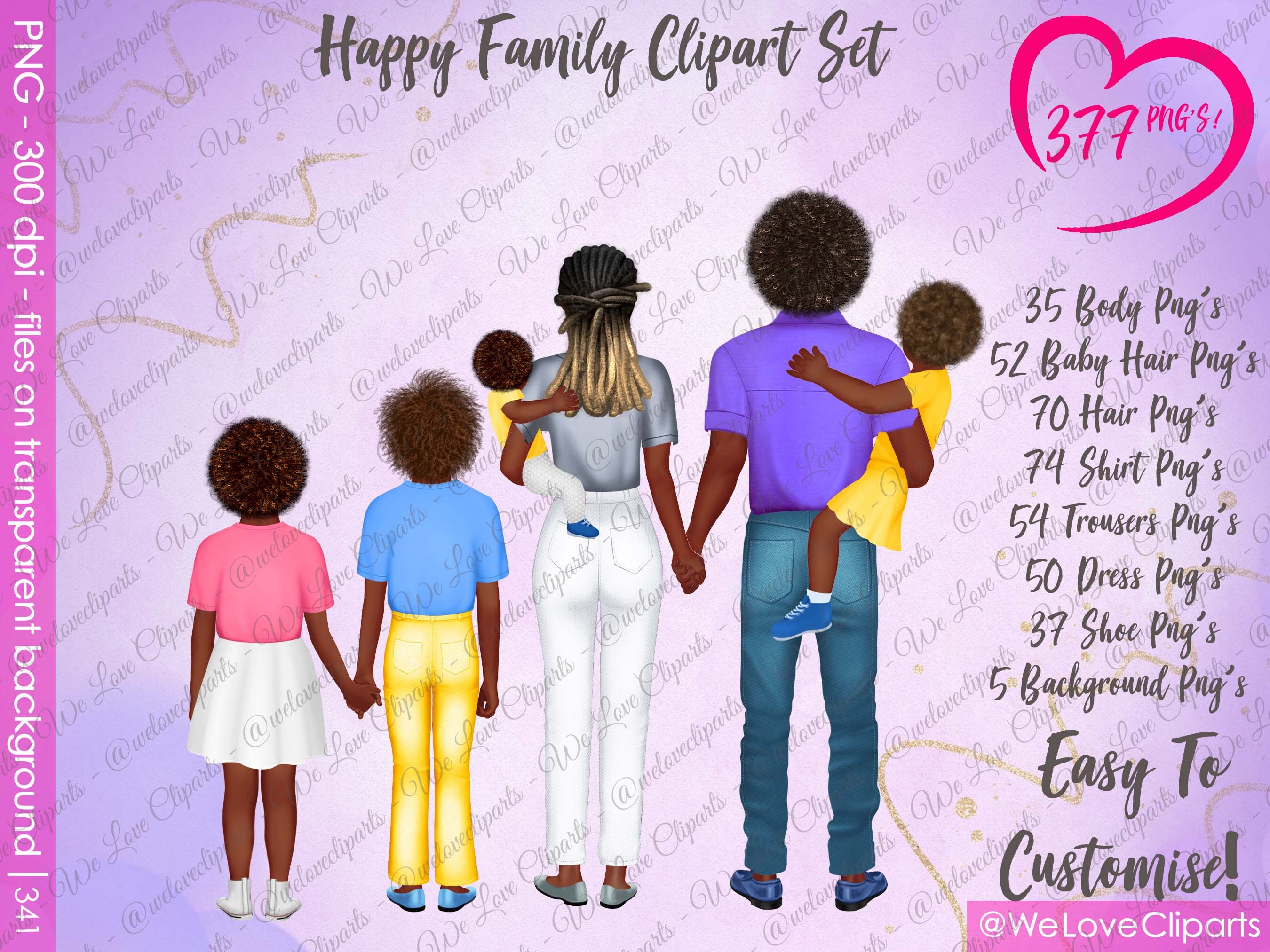 Happy Family Clipart, Bundle, Cocktails Clipart, Sisters SVG, Print on ...