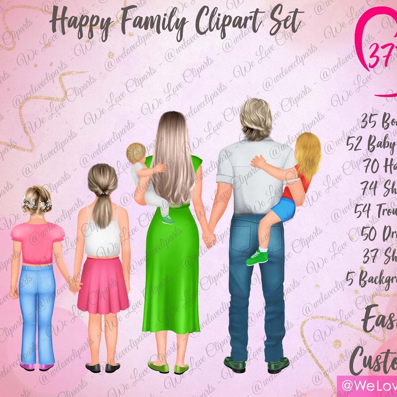 Family Clipart Bundle - Etsy