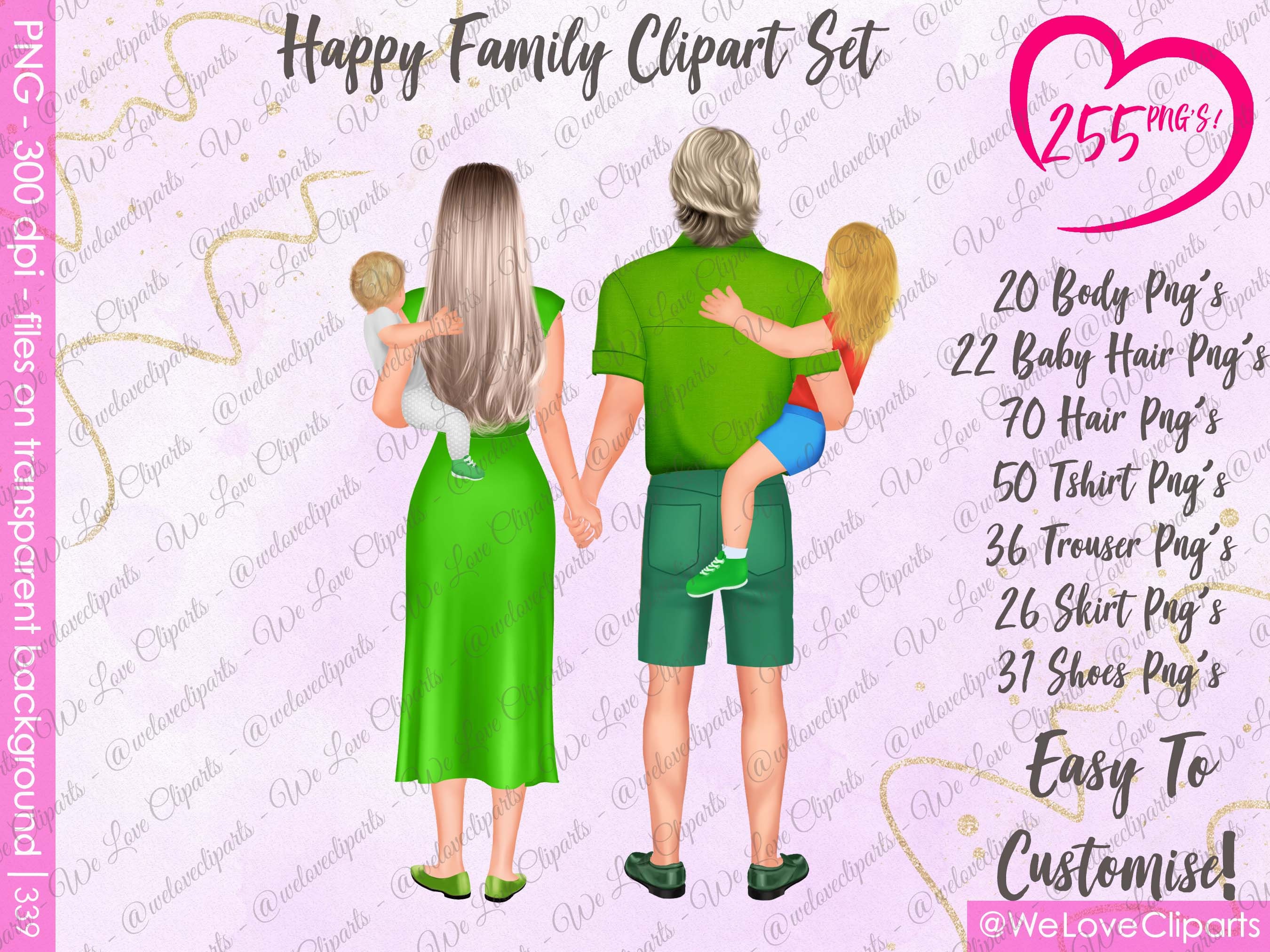 Happy Family Clipart, Bundle, Cocktails Clipart, Sisters SVG, Print on ...