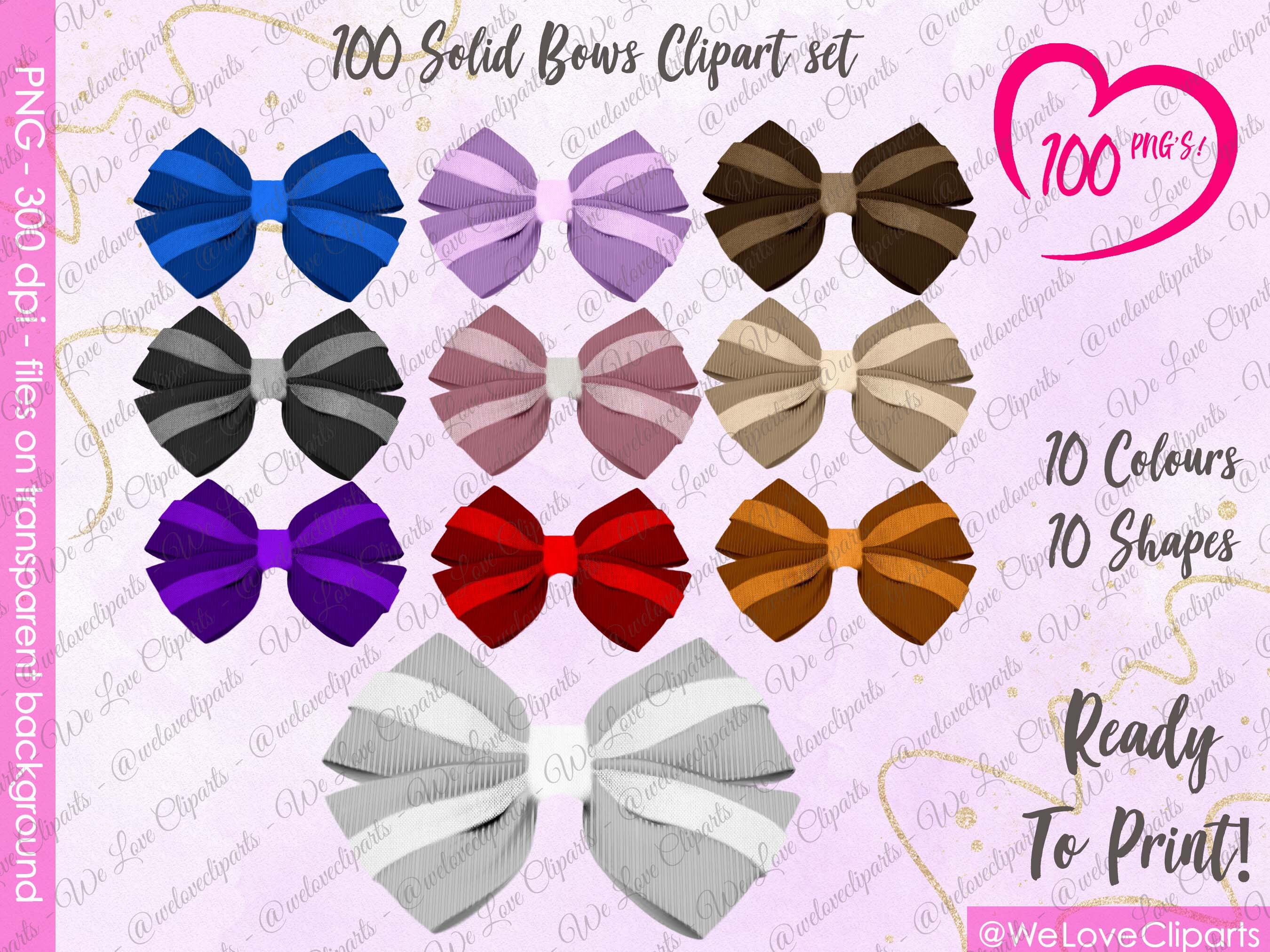 Bow SVG: Hair Bow SVG Hair Ribbon SVG for Best Friend Clipart Add On ...