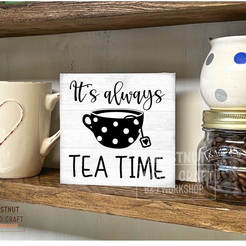 Tea Time Sign - Etsy