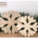 Snowflake Wooden Unfinished Craft Blank Wood Sign Shape Woodworking ...