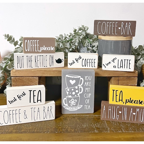 Wooden Coffee Sign - Etsy