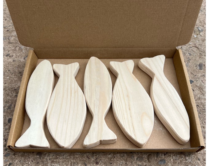 Handmade Wooden Fish, Modern Wood Art, Wood Art for Wall, Painted ...