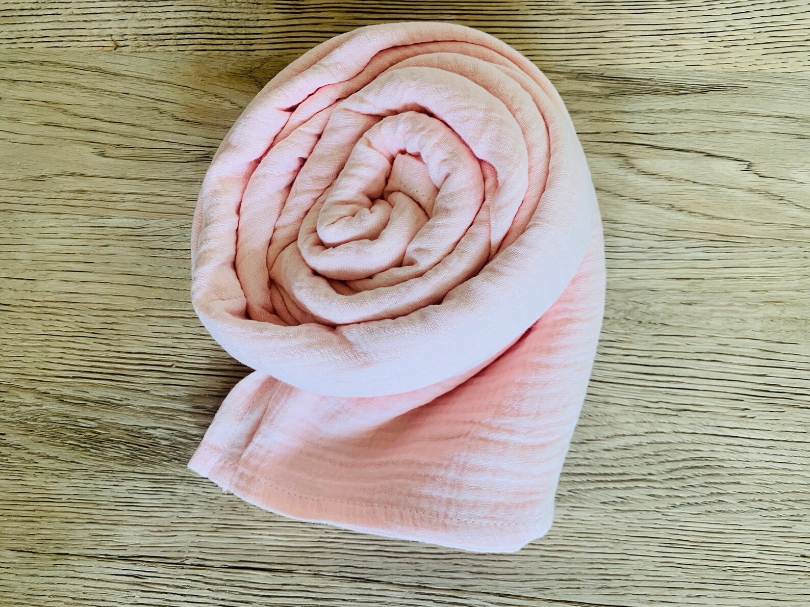 Personalized Hand Embroidered Cotton Muslin Swaddle: BABY PINK - Baby ...