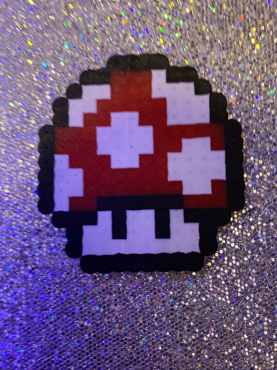 Mushroom Mario Perler Beads | Etsy