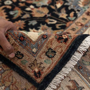 8x10 Persian Tabriz Navy Blue Cream Antique Reproduction High Quality ...