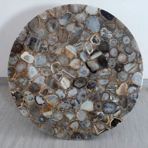 Natural Round Agate Table Top | Coffee Table , Center Table, Dinning ...