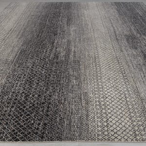 13x12 Large Area Rug Gray Charcoal Gabbeh Style Savannah Rug Handmade ...
