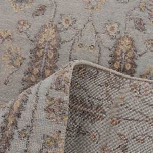 2.6x10 Tree of Life Runner Rug Vintage Rug 100% Handmade Wool & Silk ...