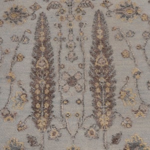 2.6x10 Tree of Life Runner Rug Vintage Rug 100% Handmade Wool & Silk ...