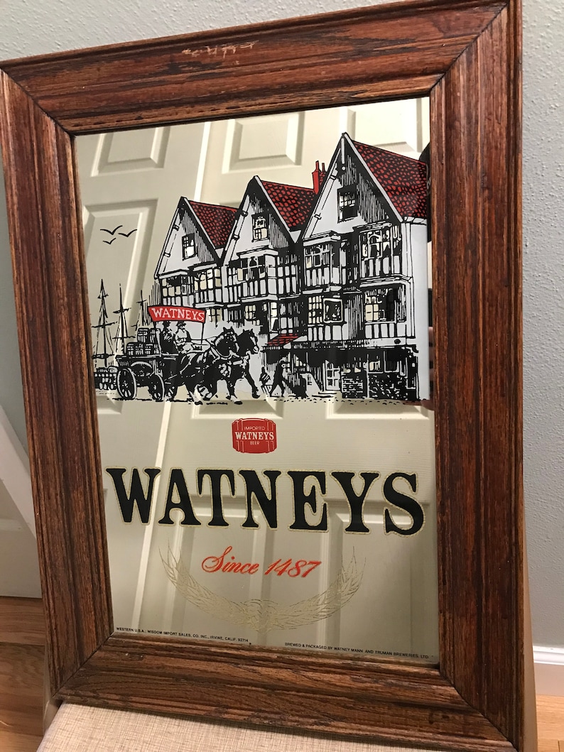 Vintage Watneys Red Barrel Mirror Sign - Etsy