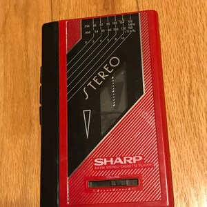 Awesome Vintage Red Portable Cassette Player! - Etsy