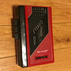Awesome Vintage Red Portable Cassette Player! - Etsy