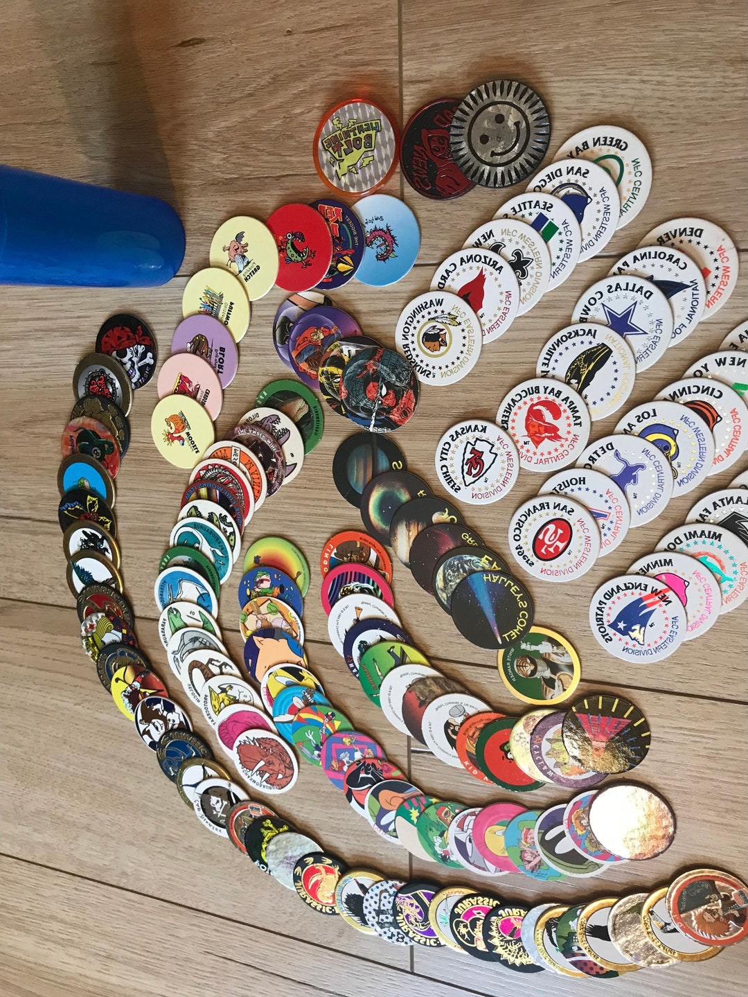 Vintage Pogs Collection PLUS Tube - Etsy