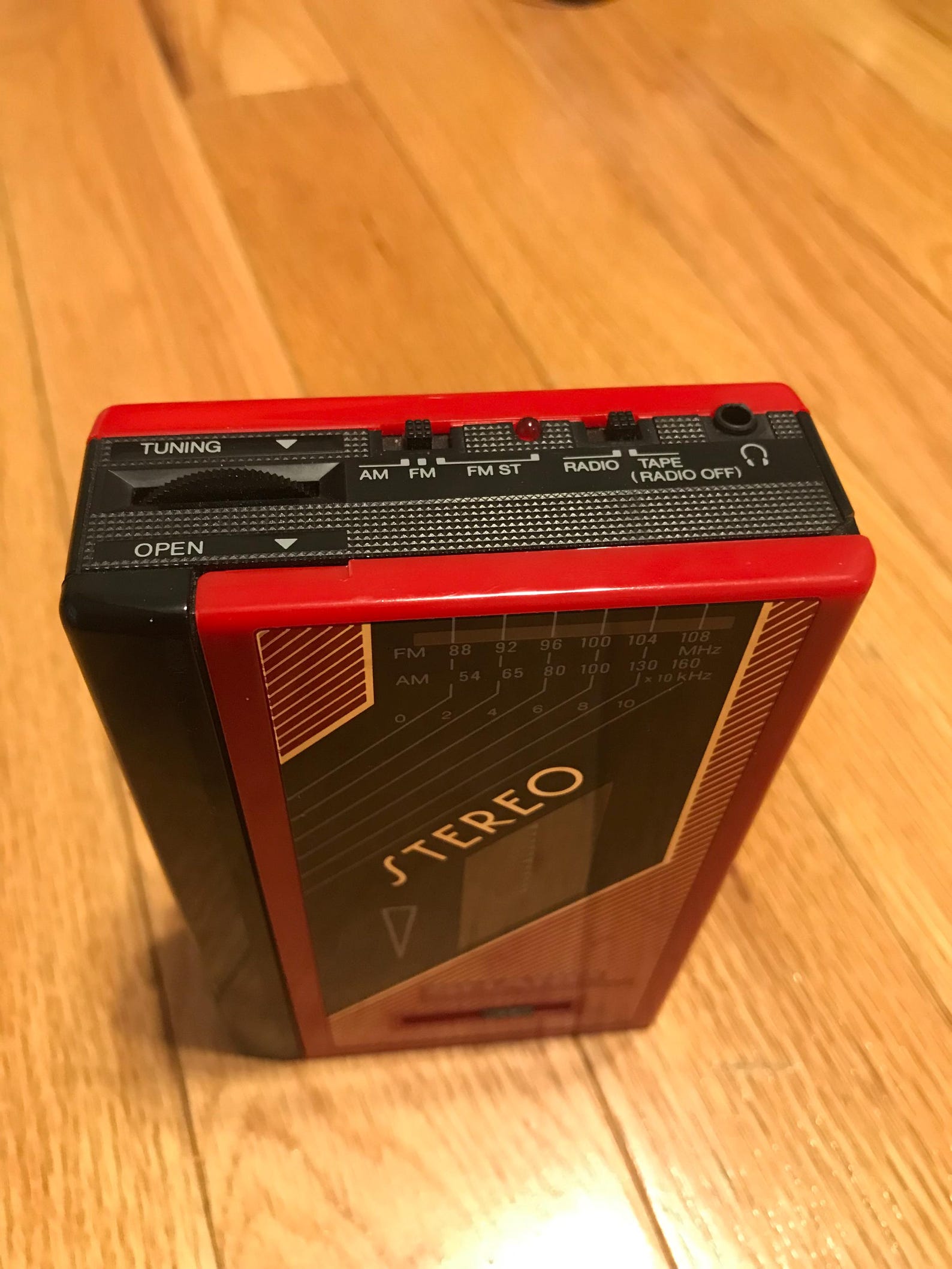 Awesome Vintage Red Portable Cassette Player! - Etsy