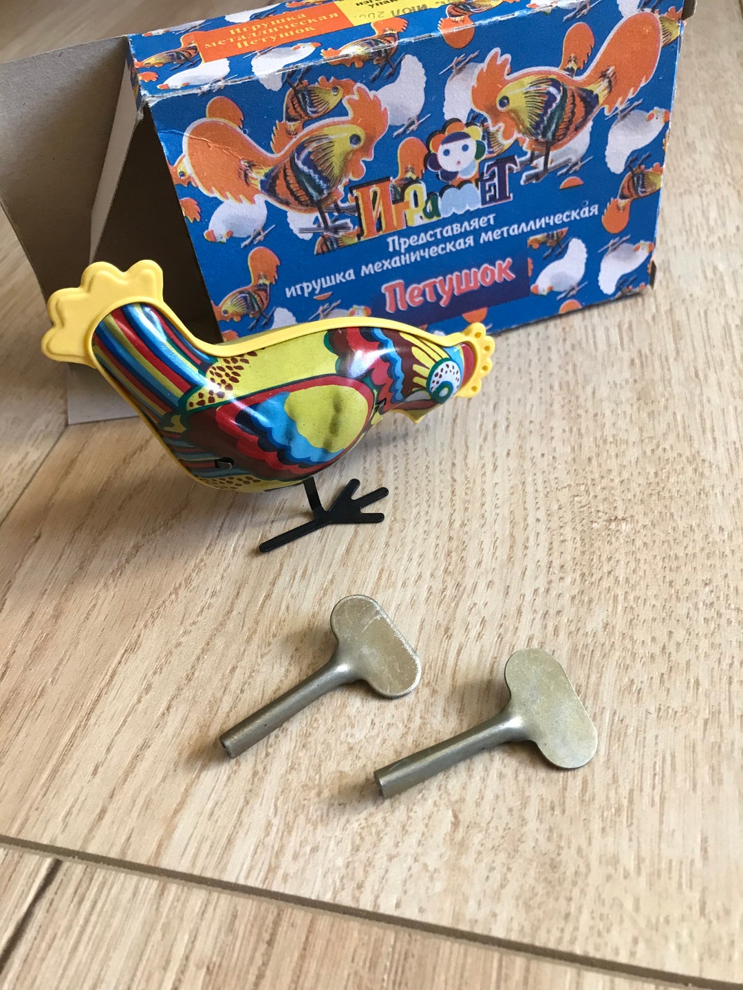 Vintage Tin Toy, Pecking Chicken! USSR, Soviet, Windup Toy - Etsy