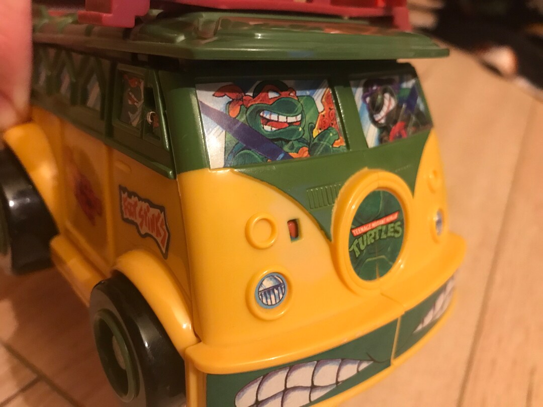 Rare Vintage 1995 TMNT Mini Mutant Party Wagon Playset Teenage Mutant ...