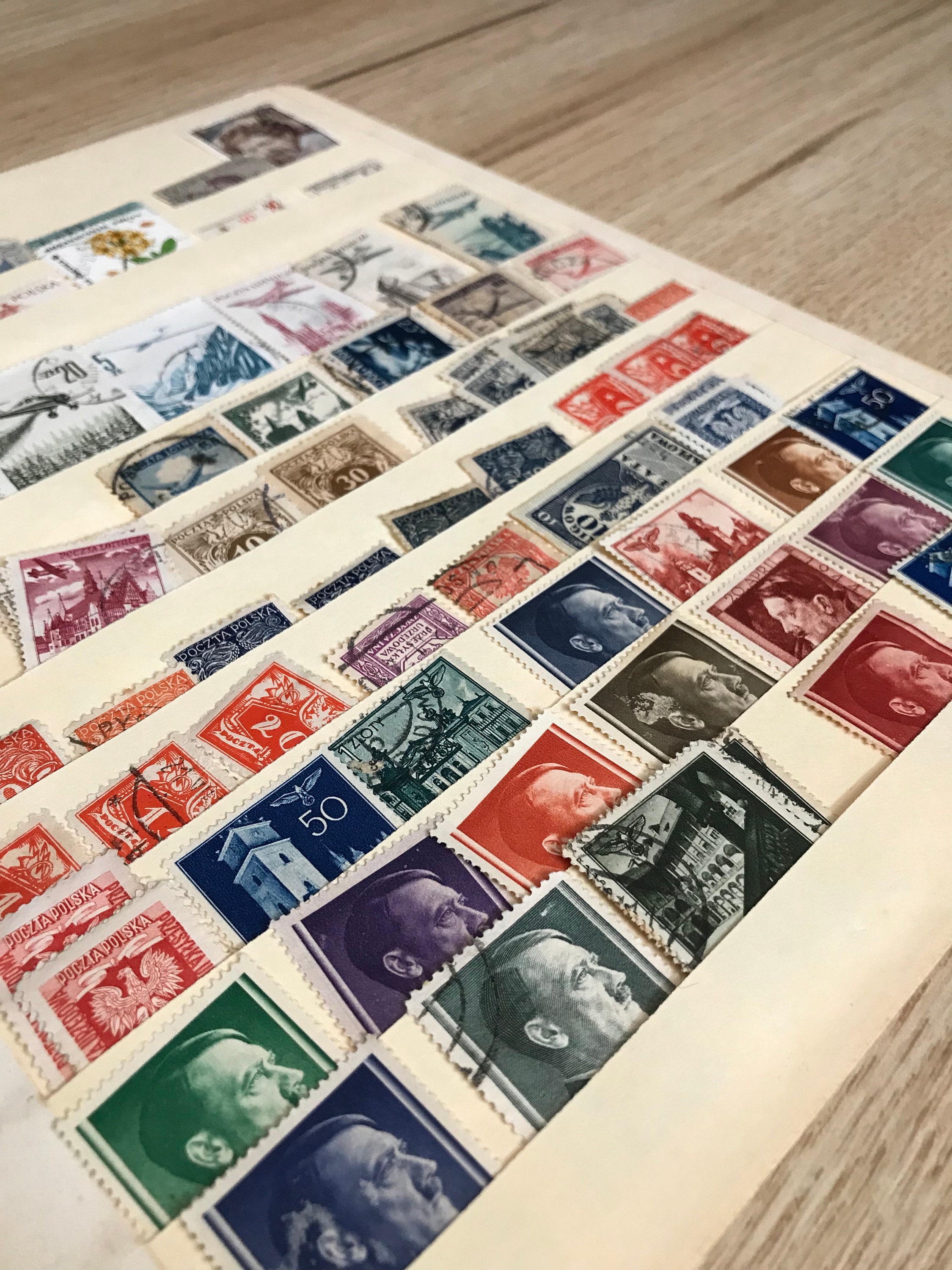 Vintage Postage Stamp Collection - Etsy