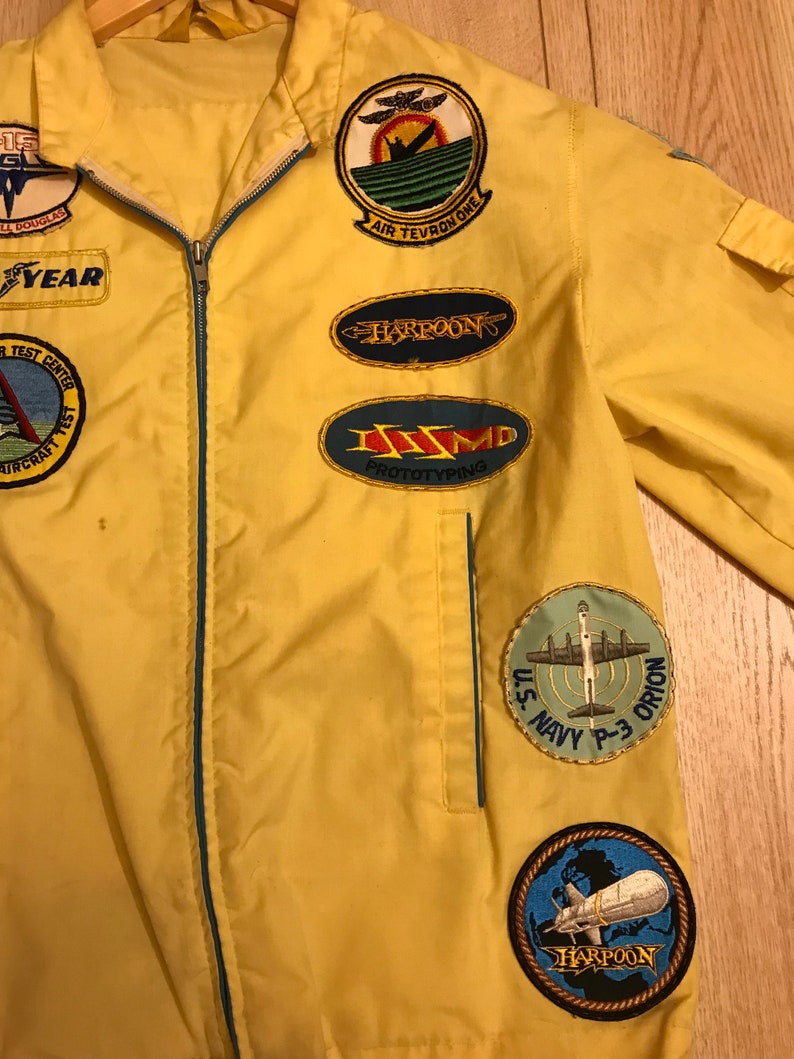 Vintage Official Racing Apparel Good Year Jacket Yellow. Mcdonnell ...