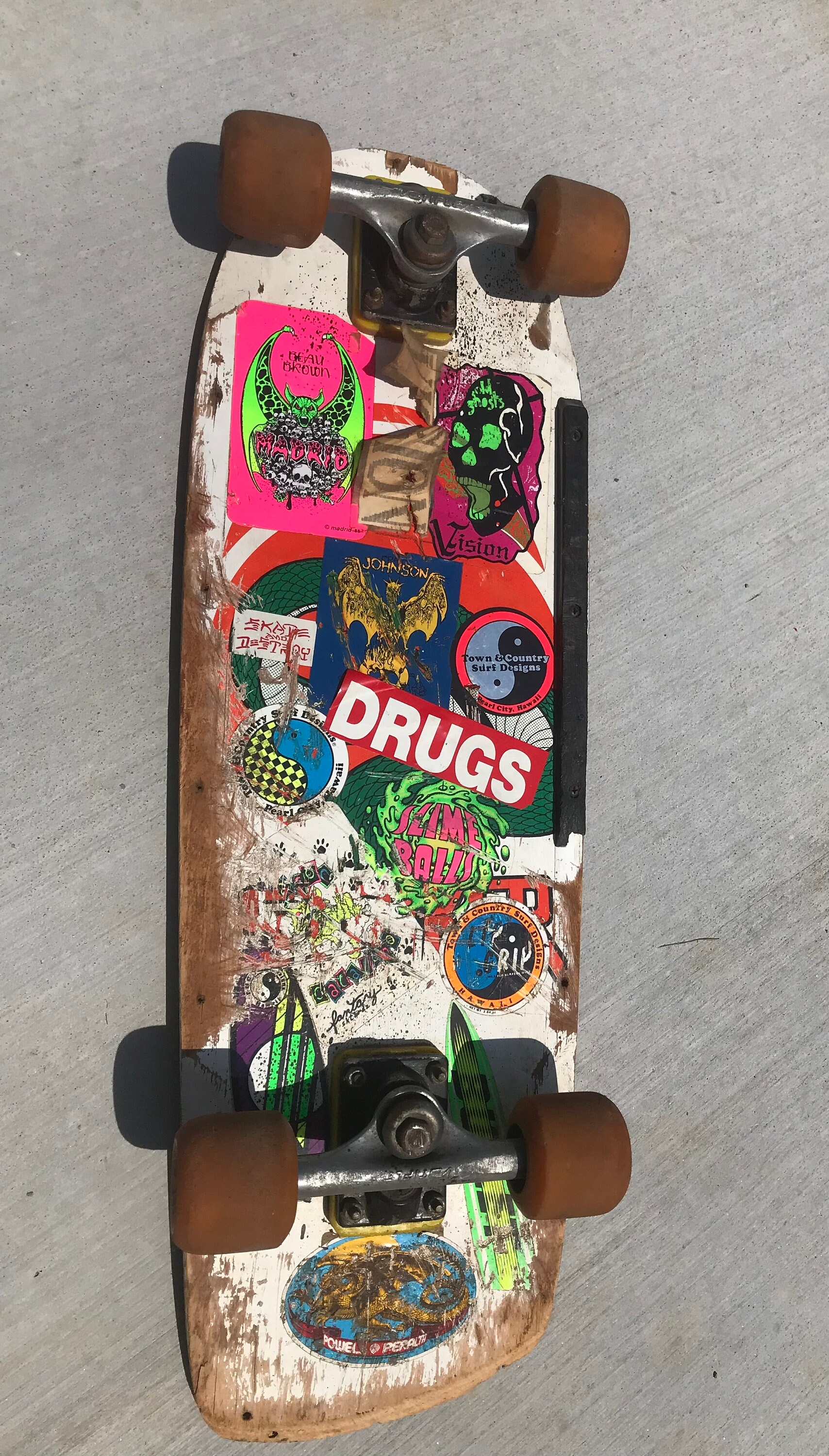 Awesome 1980s Old School Skateboard - Etsy