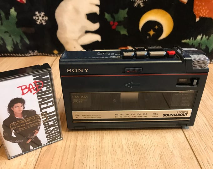 Rare 1980s Navy Blue Sony Radio Cassette Stereo! - Etsy