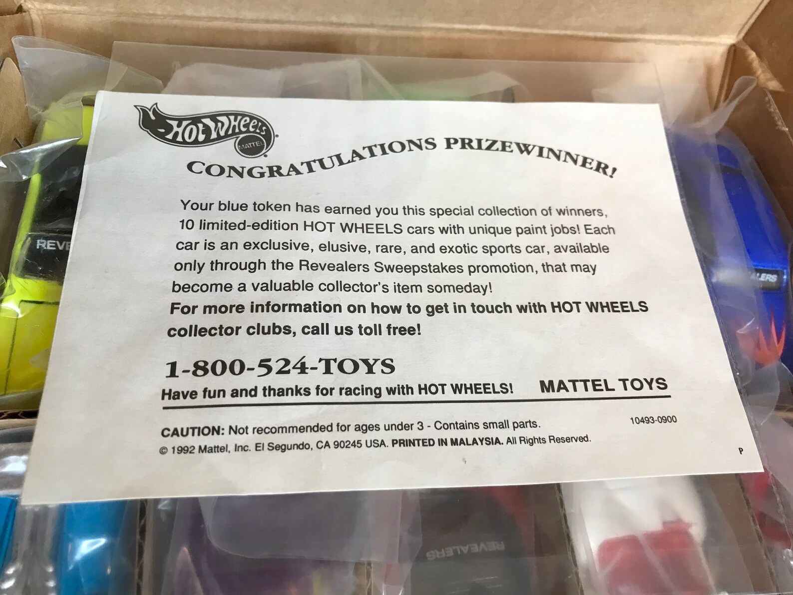1992 Hot Wheels Revealers 10 Sports Car Set Blue Token Prize - Etsy