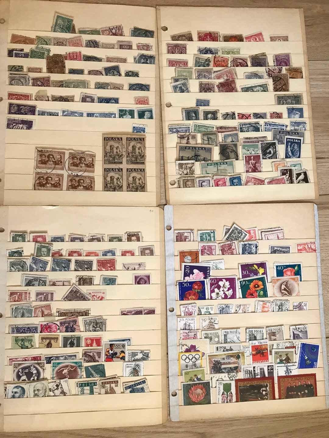 Vintage Postage Stamp Collection - Etsy