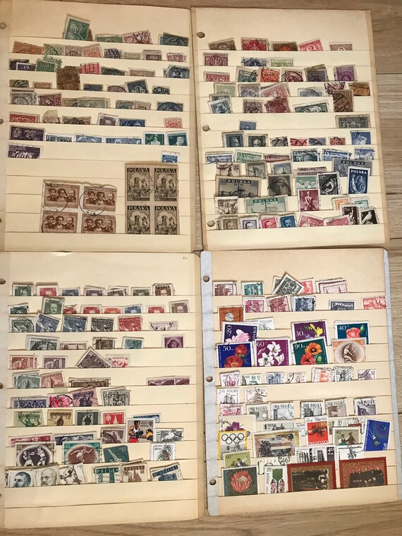 Vintage Postage Stamp Collection | Etsy