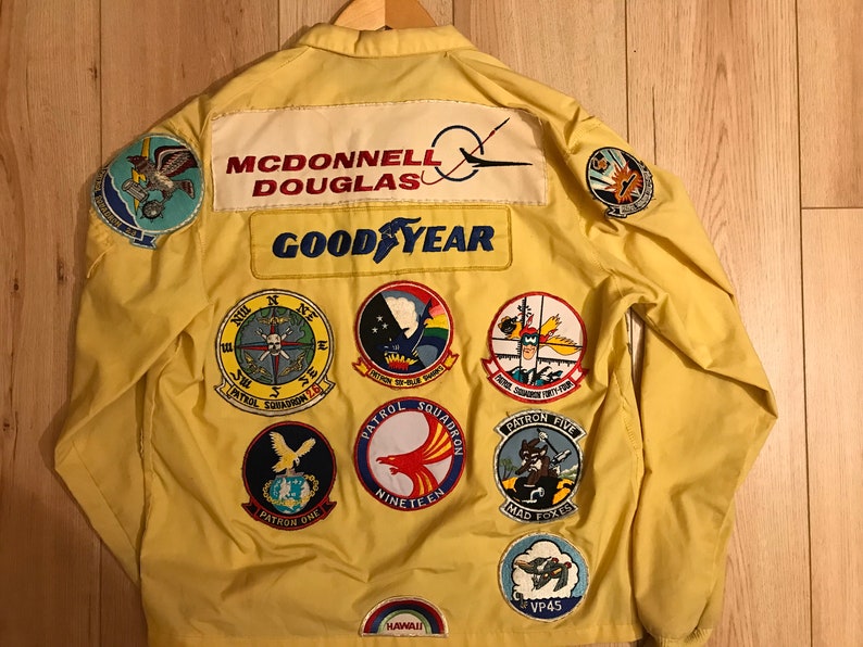 Vintage Official Racing Apparel Good Year Jacket Yellow. Mcdonnell ...