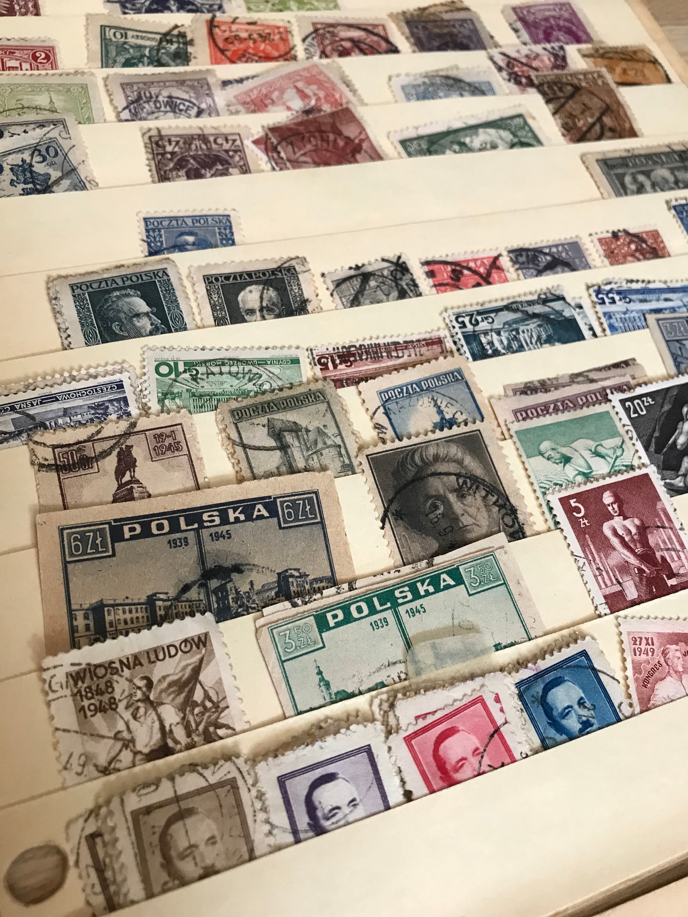 Vintage Postage Stamp Collection - Etsy