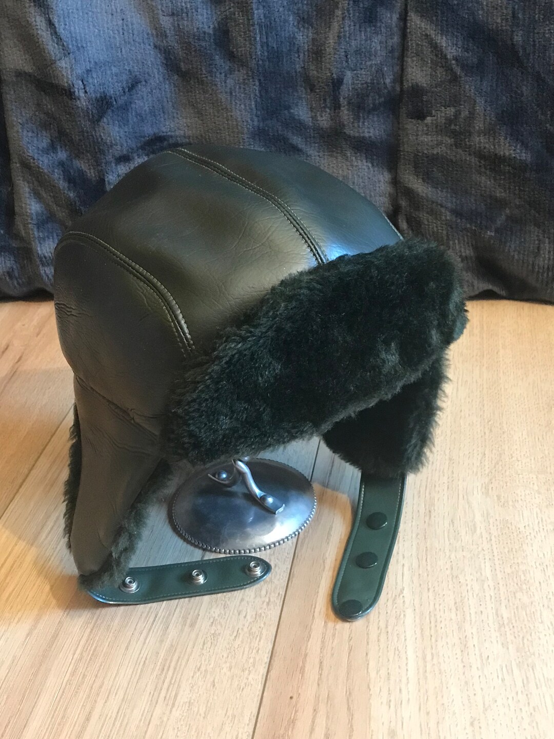 Vintage Bomber Aviator Pilot Hat Leather Trooper Hat - Etsy