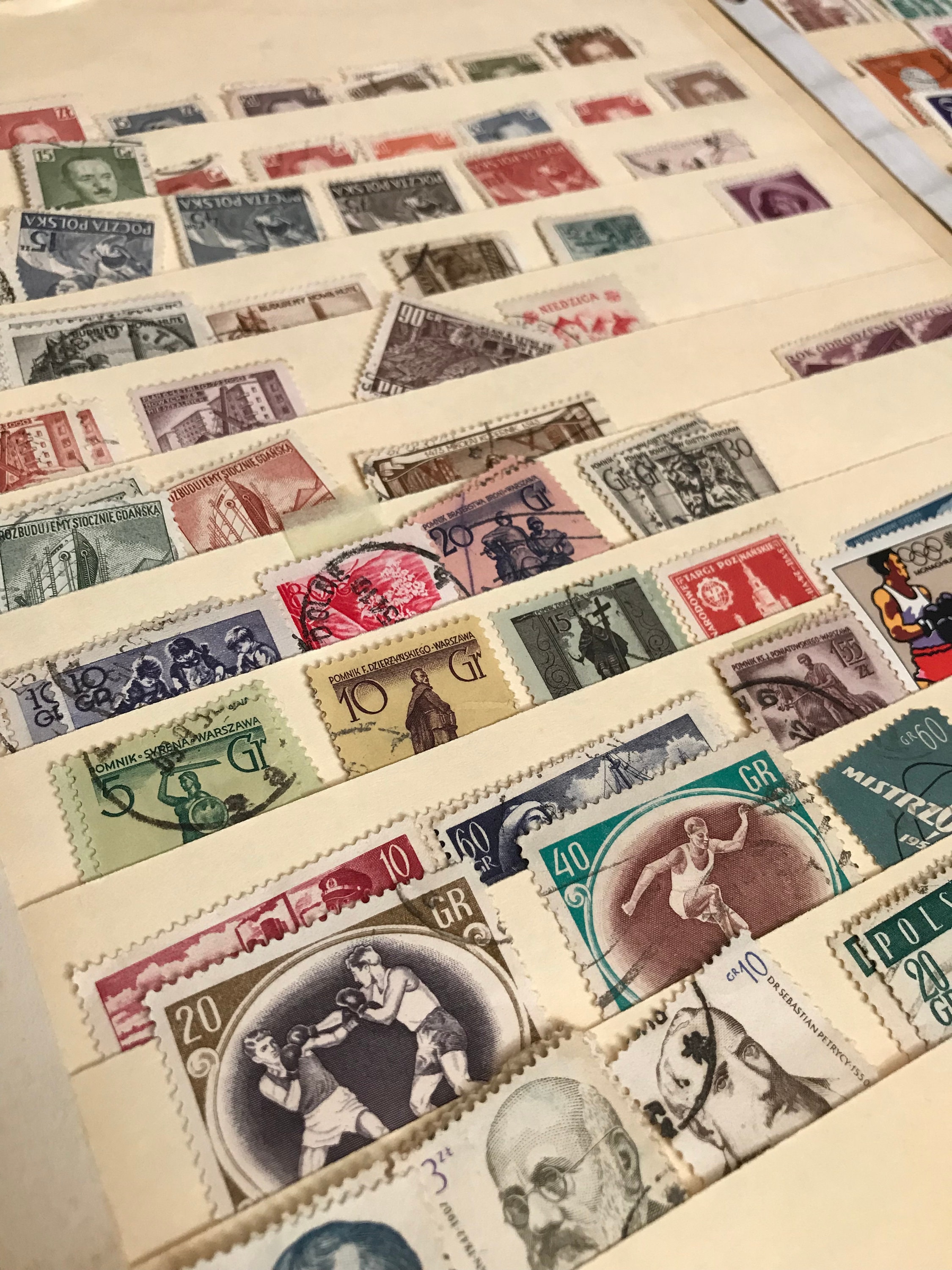 Vintage Postage Stamp Collection - Etsy