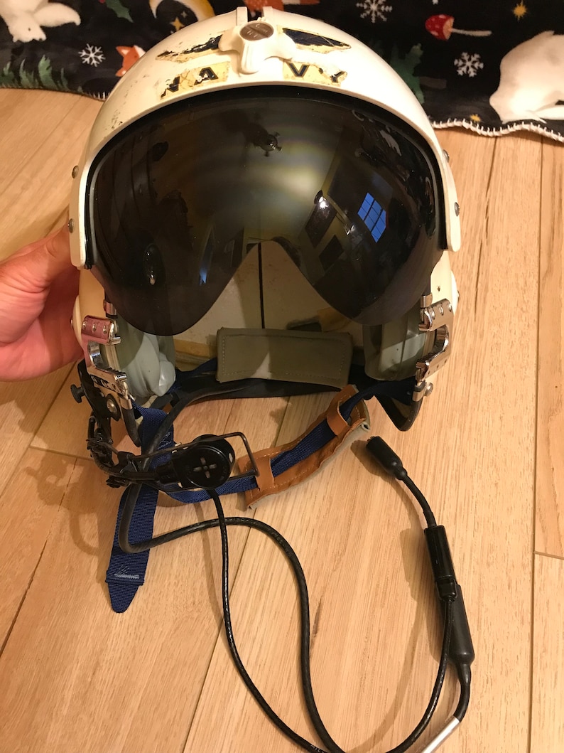 Vintage U.S. Navy Pilot Helmet PLUS Pilot Flight Jumpsuit & Flying ...