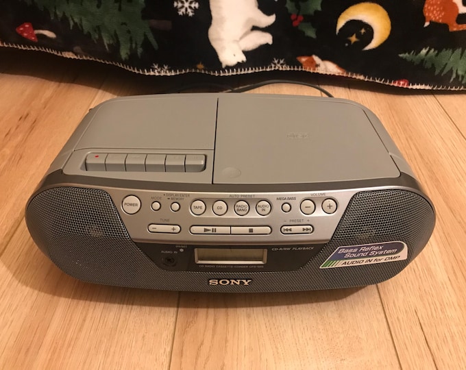 Sony Radio, CD Player & Portable Cassette Player. Boombox Tested Works ...