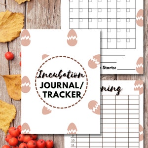 Egg Incubation Tracker, Chicken Keeping Printable, Chicken Planner, Egg ...