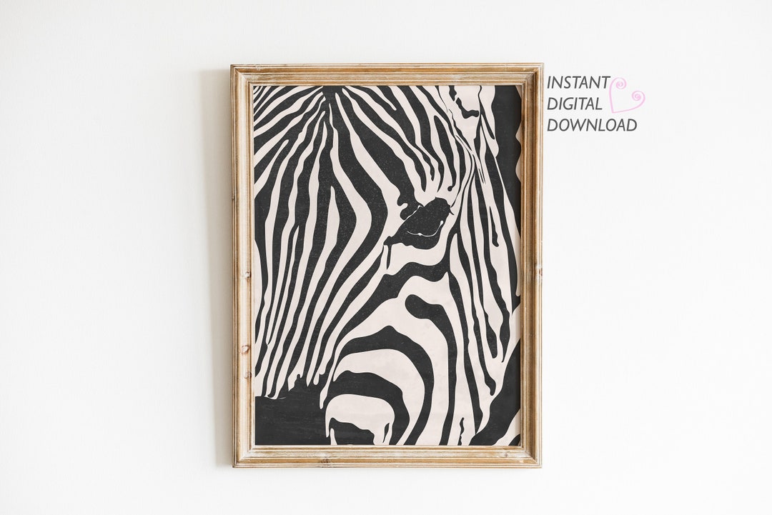 Zebra Art Print, Zebra Wall Art, Abstract Zebra Prints, Zebra Home ...