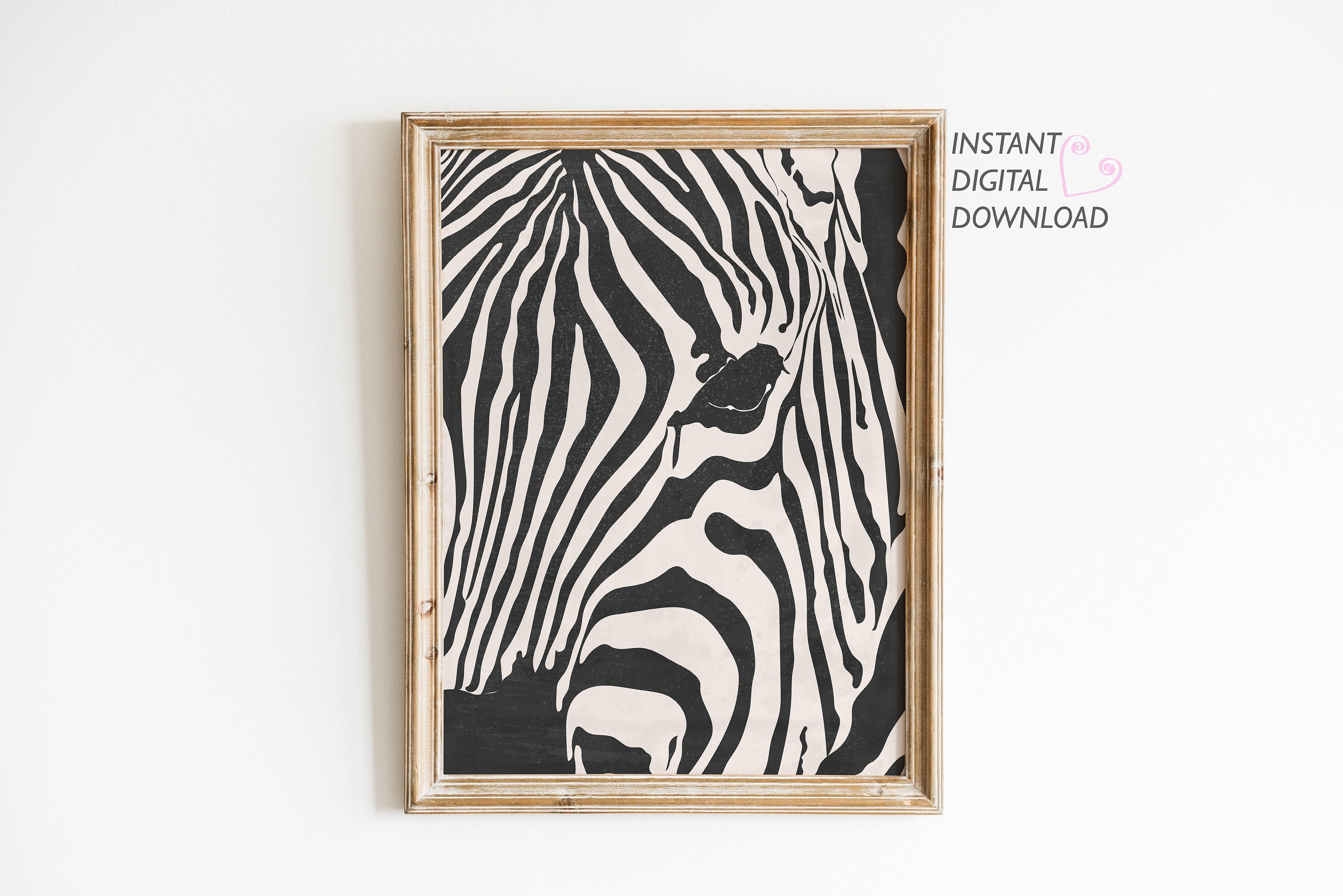 Zebra Art Print, Zebra Wall Art, Abstract Zebra Prints, Zebra Home ...